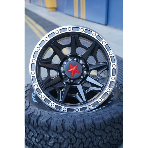 Red Star Black Rims Set 17inch For Prado, Pajero, Fortuner , Hilux ...