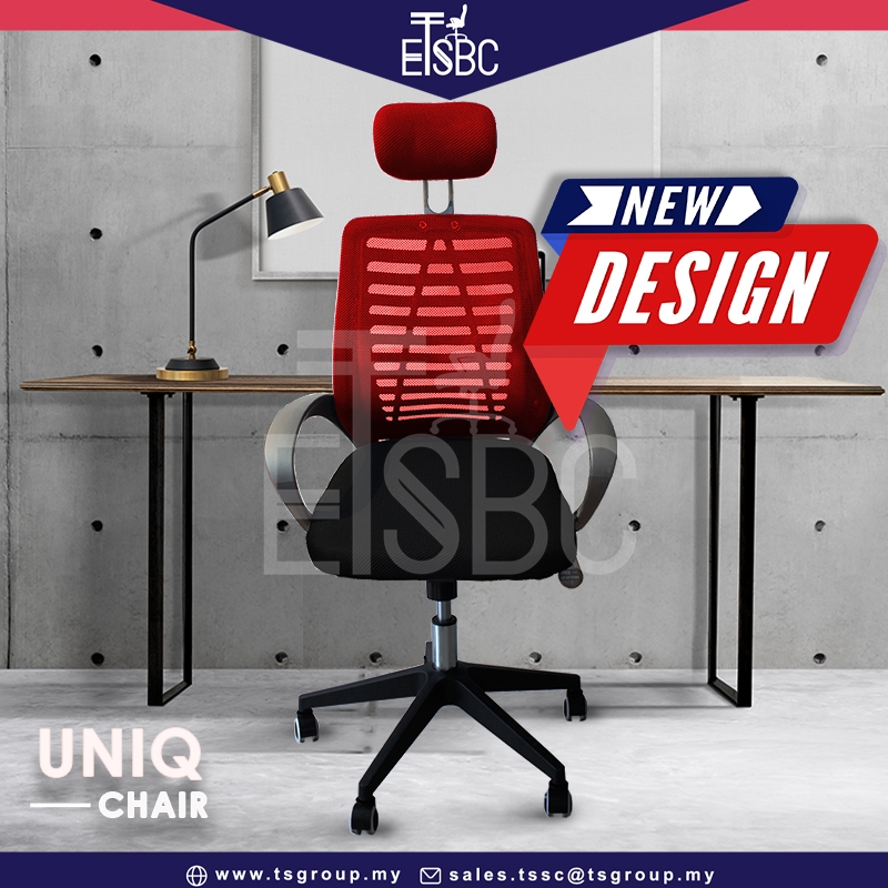 ETSBC Kerusi Pejabat UNIQ | Shopee Malaysia