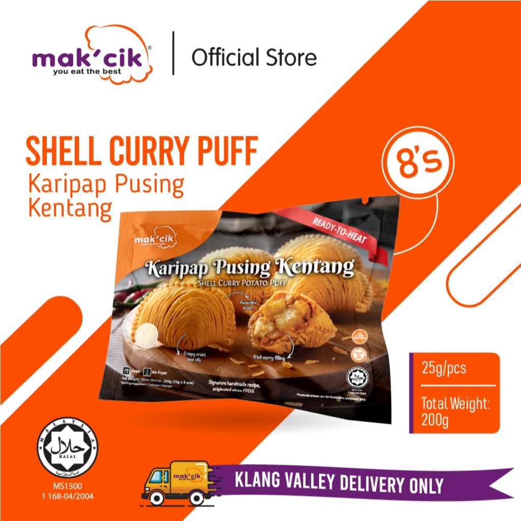 Mak'Cik Karipap Pusing Kentang (200g) - 8pcs | Shopee Malaysia