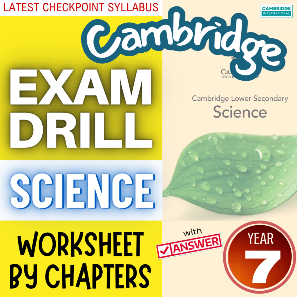 K3.9 New Cambridge Science 7 Exam Drill Worksheet by Chapter + Answer ...