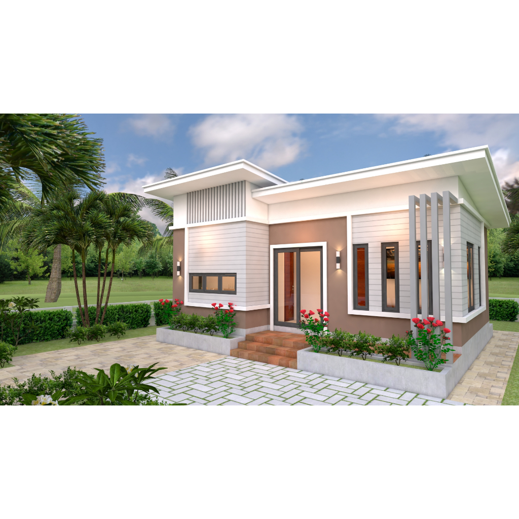 Pelan rumah 2 bilik 1 tandas 20' x 26' (Code B-43)(pelan lengkap ...