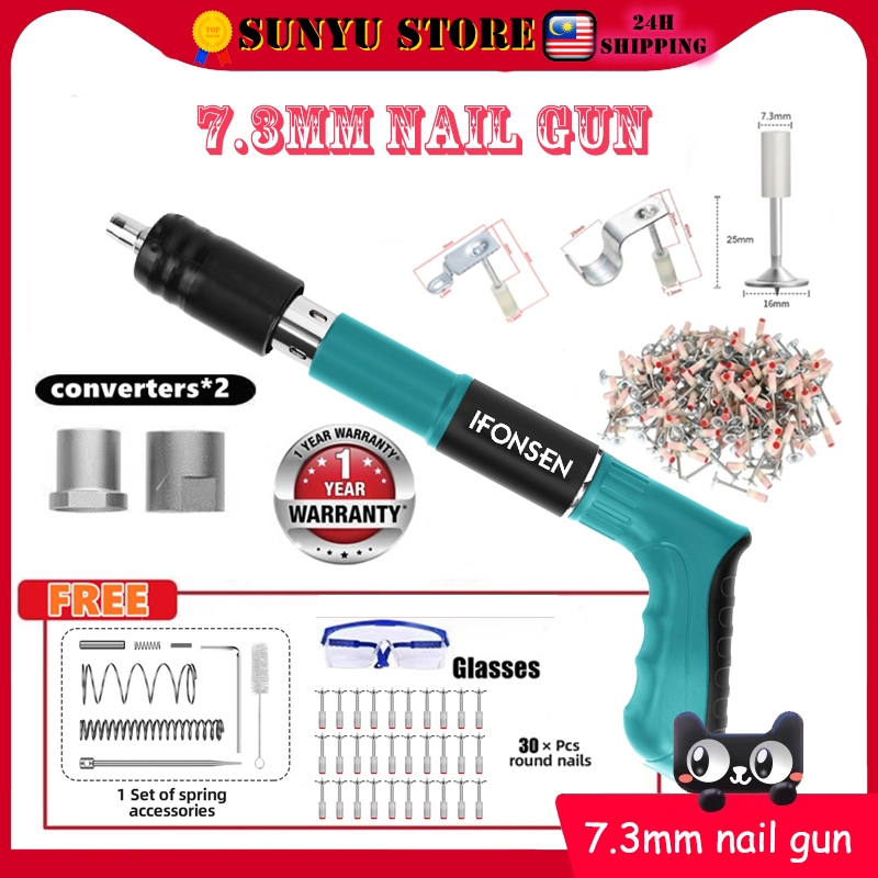 IFONSEN Manual Steel Nails Gun Rivet Tufting Nail Gun Ceiling Concrete ...