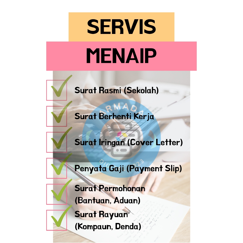 Servis Menaip (Surat, Dokumen, Penyata Gaji) | Shopee Malaysia