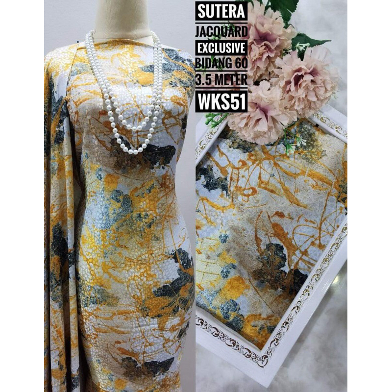KAIN PASANG SUTERA JACQUARD PREMIUM EXCLUSIVE | Shopee Malaysia