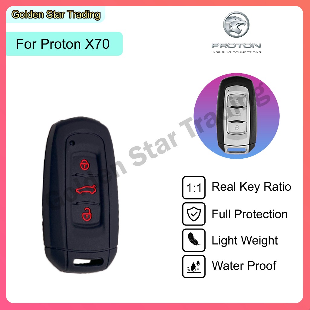 Proton X70 Sarung Kunci Kereta Car Key Case Protection Silicone 钥匙壳套 ...