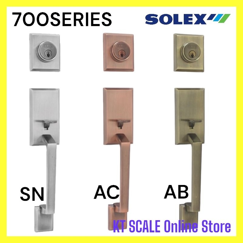 SOLEX DOUBLE HANDLE SET GRIPSET LOCKSET TUBULAR LATCH LOCK SET (DOOR ...