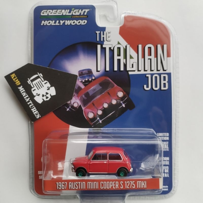 1/64 Greenlight Austin Mini Cooper S The Italian Job (Red) Green ...