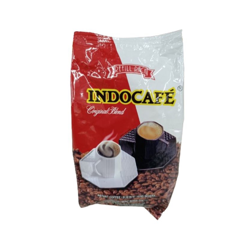 INDOCAFE Original Blend Instant Coffee Kopi Segera Refill Pack 200g ...