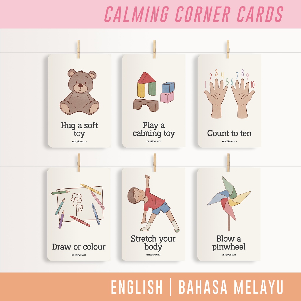 Calming Cards, Calming Techniques Cards, Calming Corner Cards Perfect ...