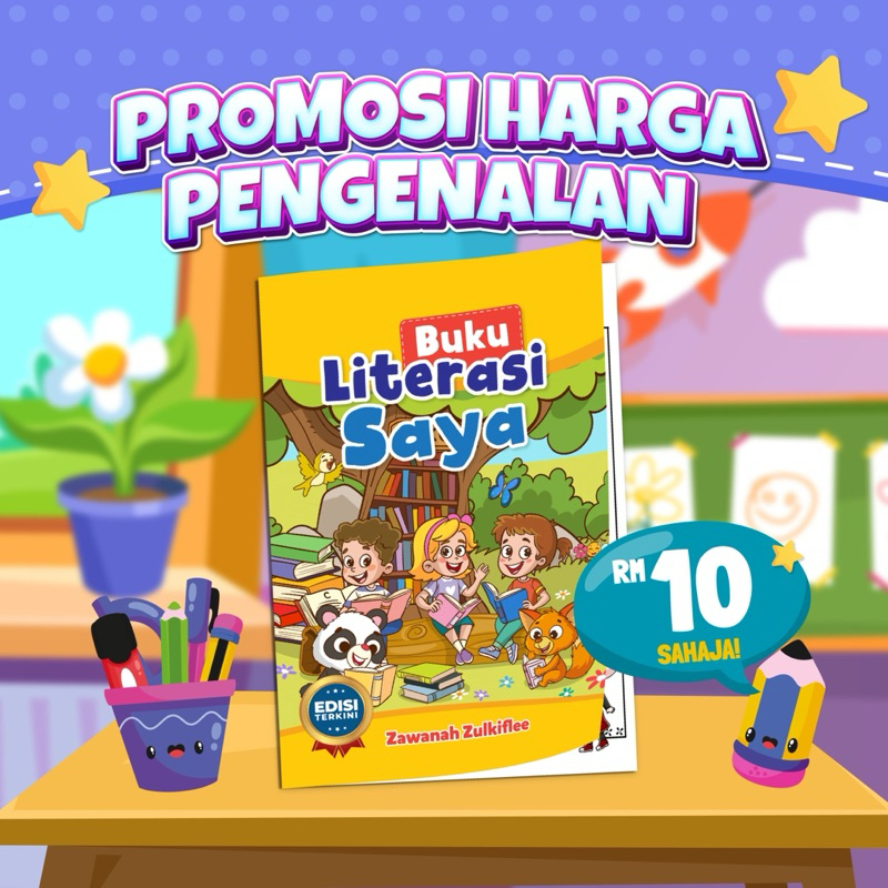 READY STOK | Buku Literasi Saya by Cikgu Zawana (Buku Menulis) Pra Sekolah Darjah 1 | Shopee ...