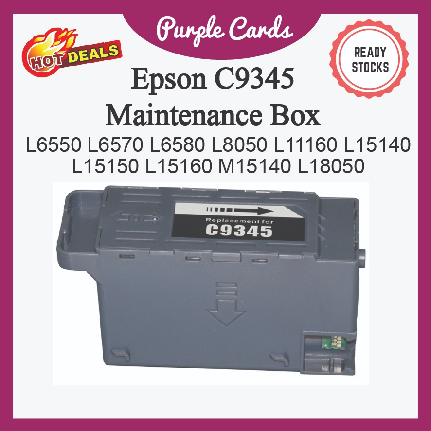 EPSON C9345 Ink Maintenance Box With Chip L6550 L6570 L6580 L8050 ...