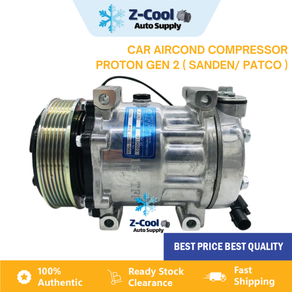 Aircond Compressor 6PK Proton Gen 2 (Sanden / Patco System) | Shopee Malaysia