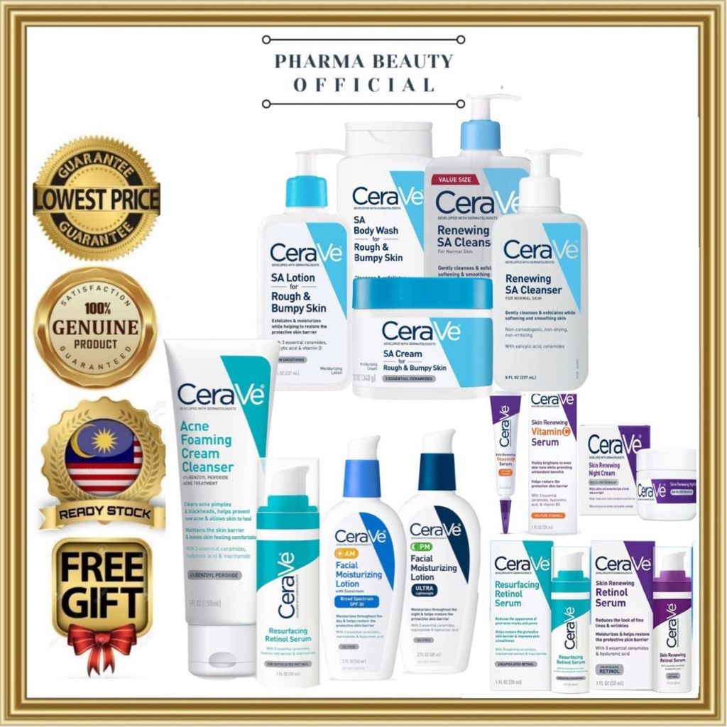 Cerave READY STOCK Moisturising Cream / Cerave Moistursing Lotion ...