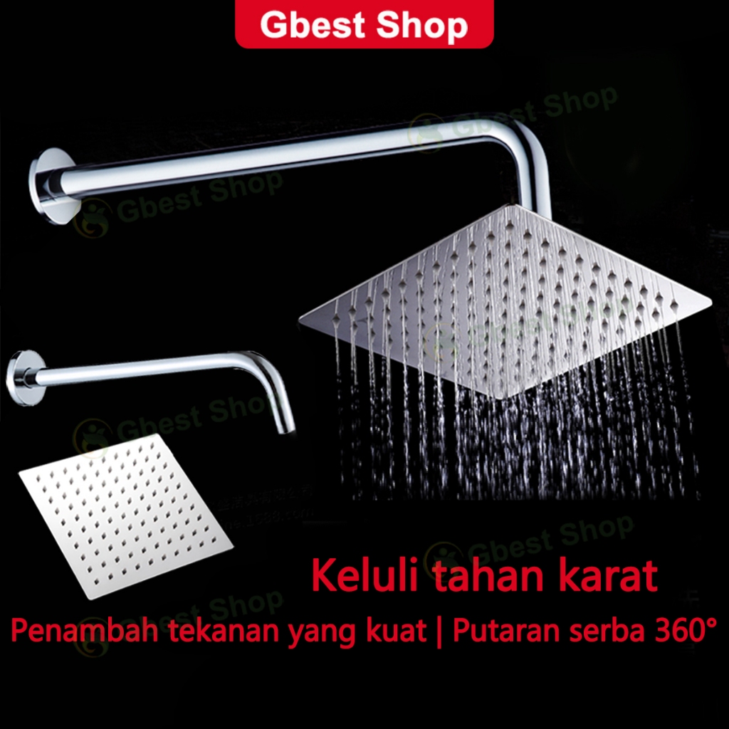 Rainfall Shower Head water 360 degree big Rain Shower Set Shower Arm ...