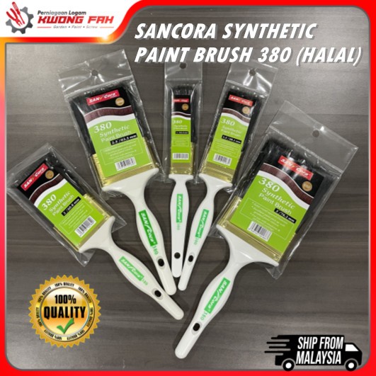 (Halal) SANCORA 380 Synthetic Polyester Paint Brush / Berus Cat ...