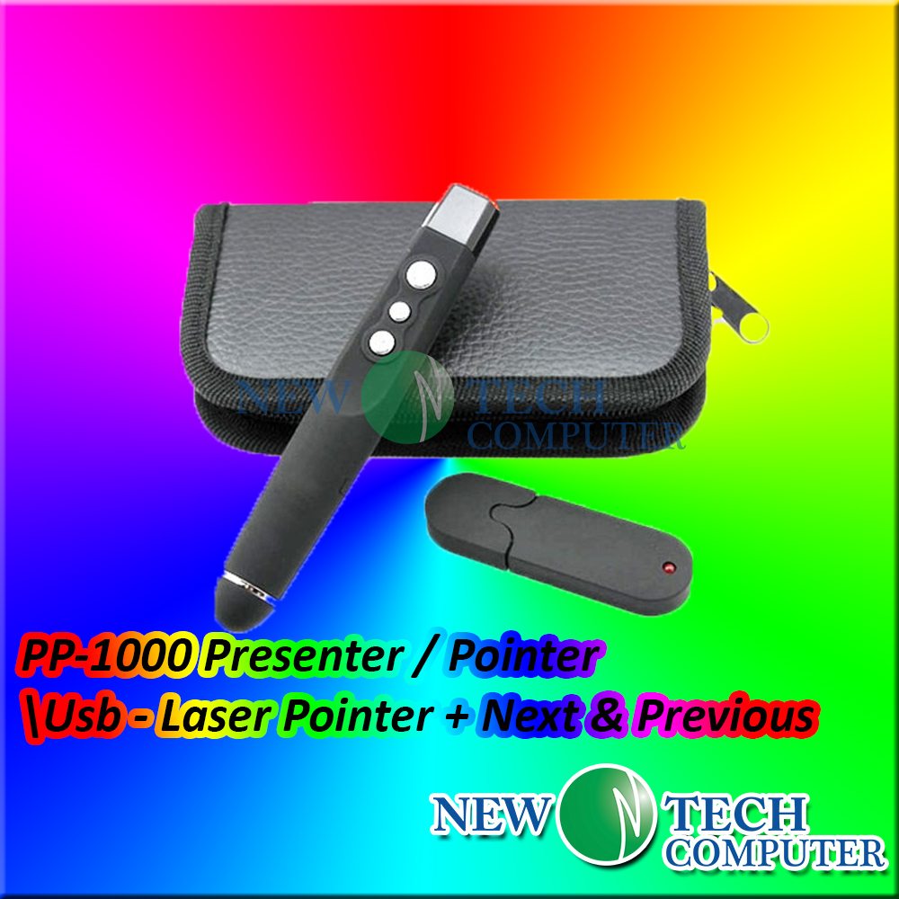 2.4G Wireless PowerPoint Clicker Laser Presentation Pointer Remote ...