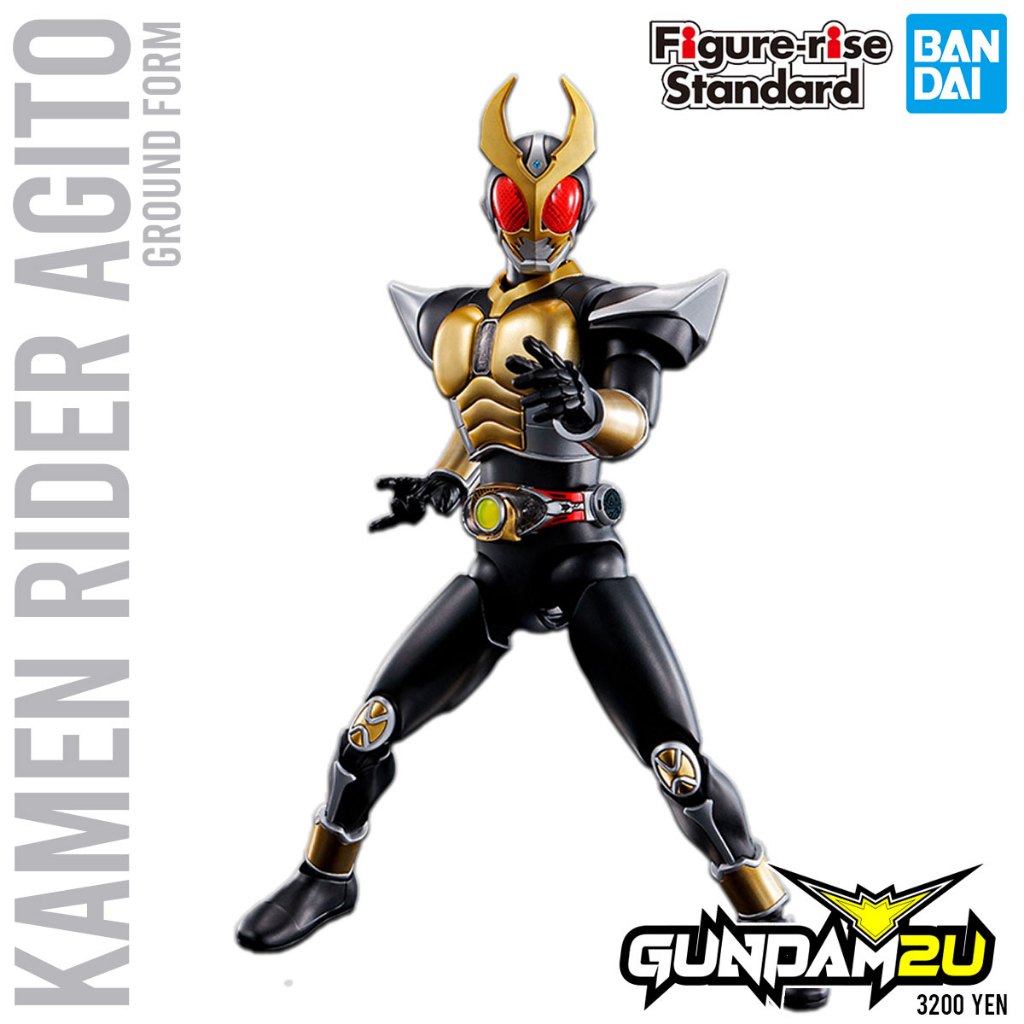 BANDAI FRS Kamen Rider Agito Ground Form - Figure-rise Standard Heisei Masked Rider Plastic ...