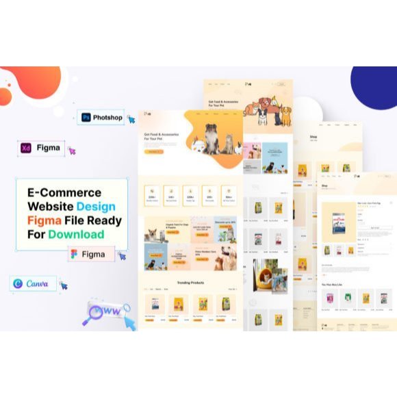 Pet E-commerce Website Figma Design Template | Shopee Malaysia