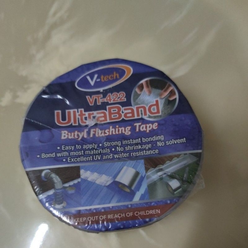 VT-222 V-tech Ultra Band Butyl Flashing Tape Gam Atap/Penampal Zinc ...