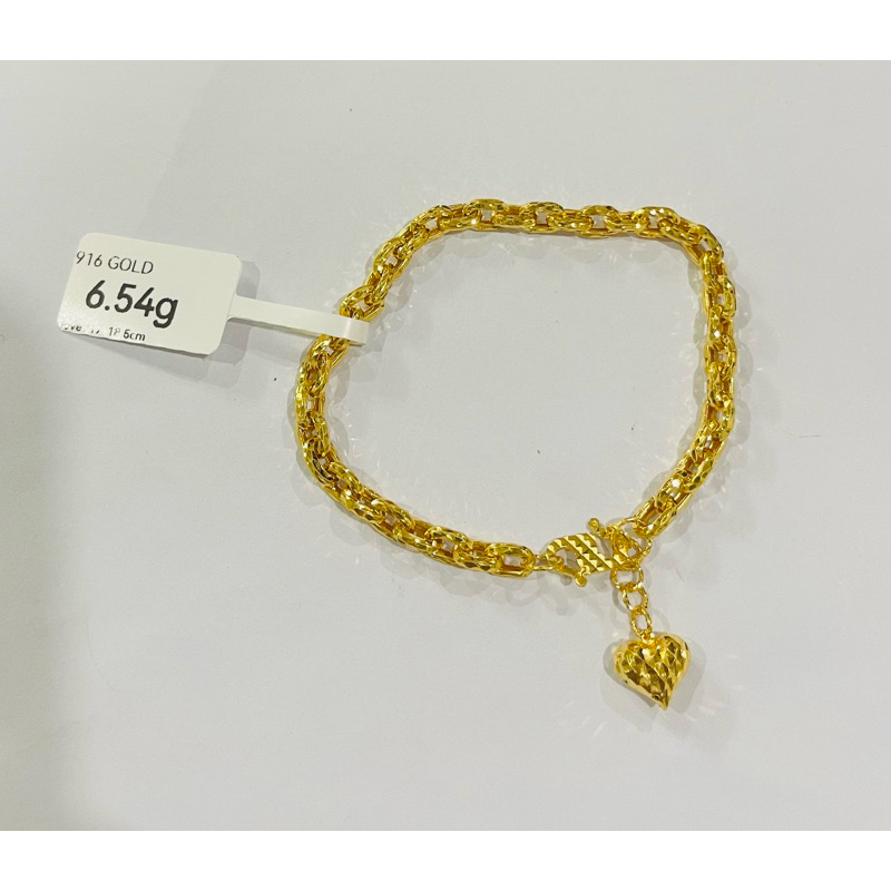 Youloong Gelang Tangan Sauh cutting EMAS916/ Sauh Design bracelet ...
