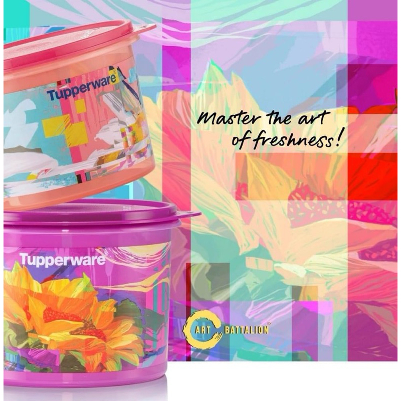 Raya Tupperware Canister LAT Kampung Boy/ Artville/ Ballon/ Plain - 1 ...