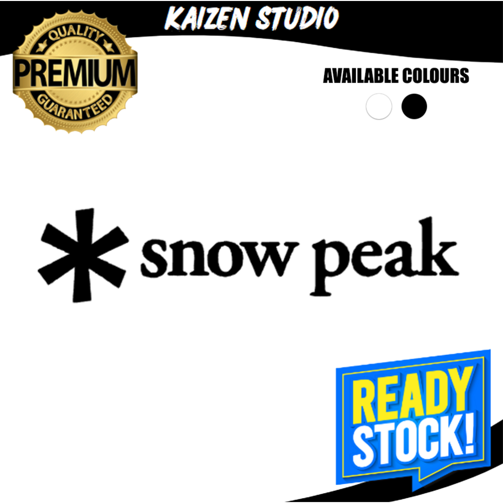 KAIZEN STUDIO Snowpeak Outdoor Camping Vinyl Sticker | Shopee Malaysia