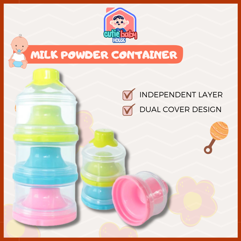 3 Layer Milk Powder Dispenser Container Baby Food Storage Box Portable ...
