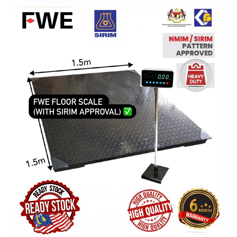 TON/2TON/3TON Digital Floor Scale Industrial Scale Timbang Lantai ...