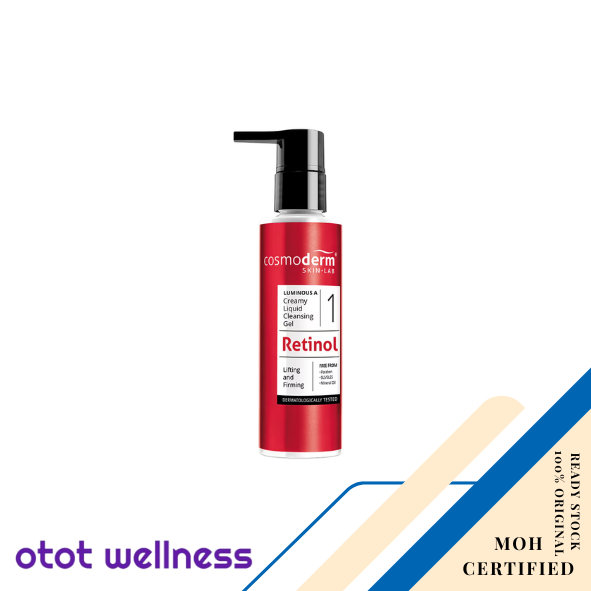 COSMODERM Luminous A Creamy Liquid Cleansing Gel 120ml (Retinol ...