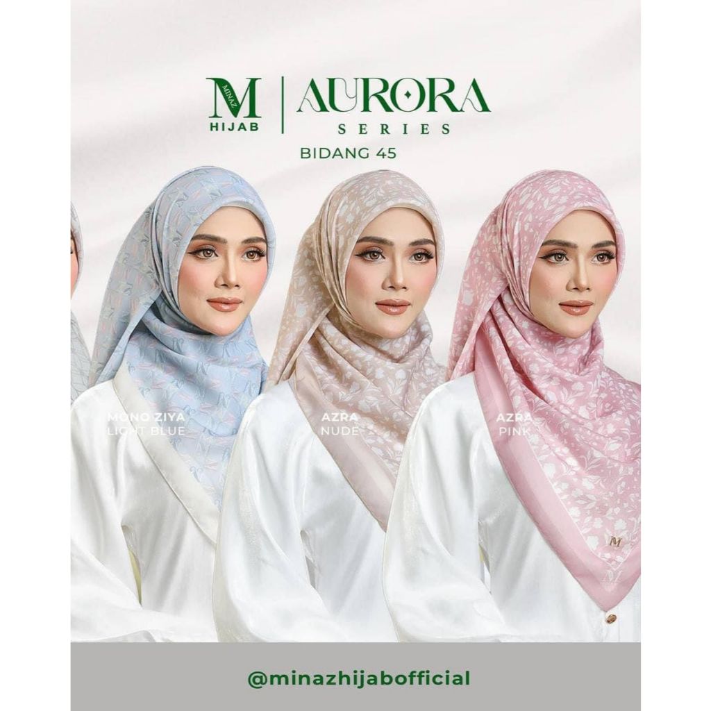 MINAZ HIJAB “ AURORA SERIES ” TUDUNG BAWAL 🔥 NEW ARRIVAL!!! 🔥 | Shopee ...