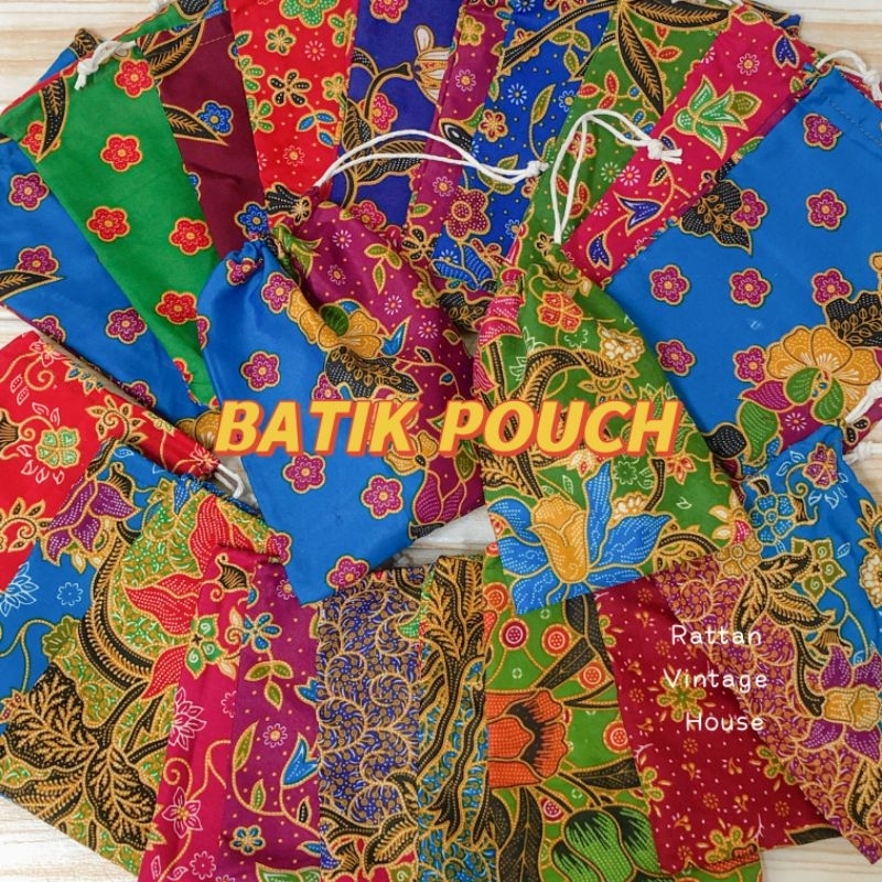 (Rattanvintage) 🔥 Batik Pouch | Batik Purses | Doorgift Bag | Dompet ...