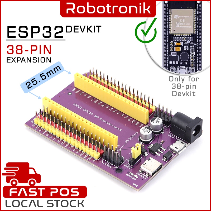 ESP32 (WIFI + Bluetooth) 30-pin 38-pin IoT Lua Board NODEMCU ESP-WROOM ...