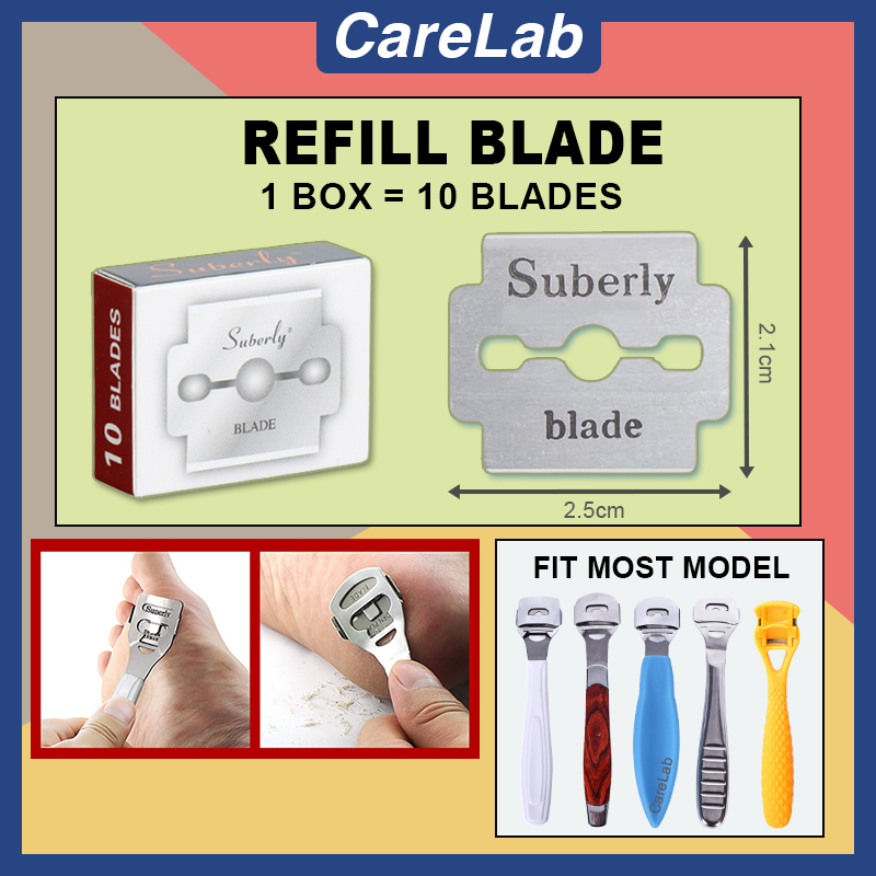 Razor Blade Refill Replacement Suberly Pedicure Blades Skin Foot Care ...
