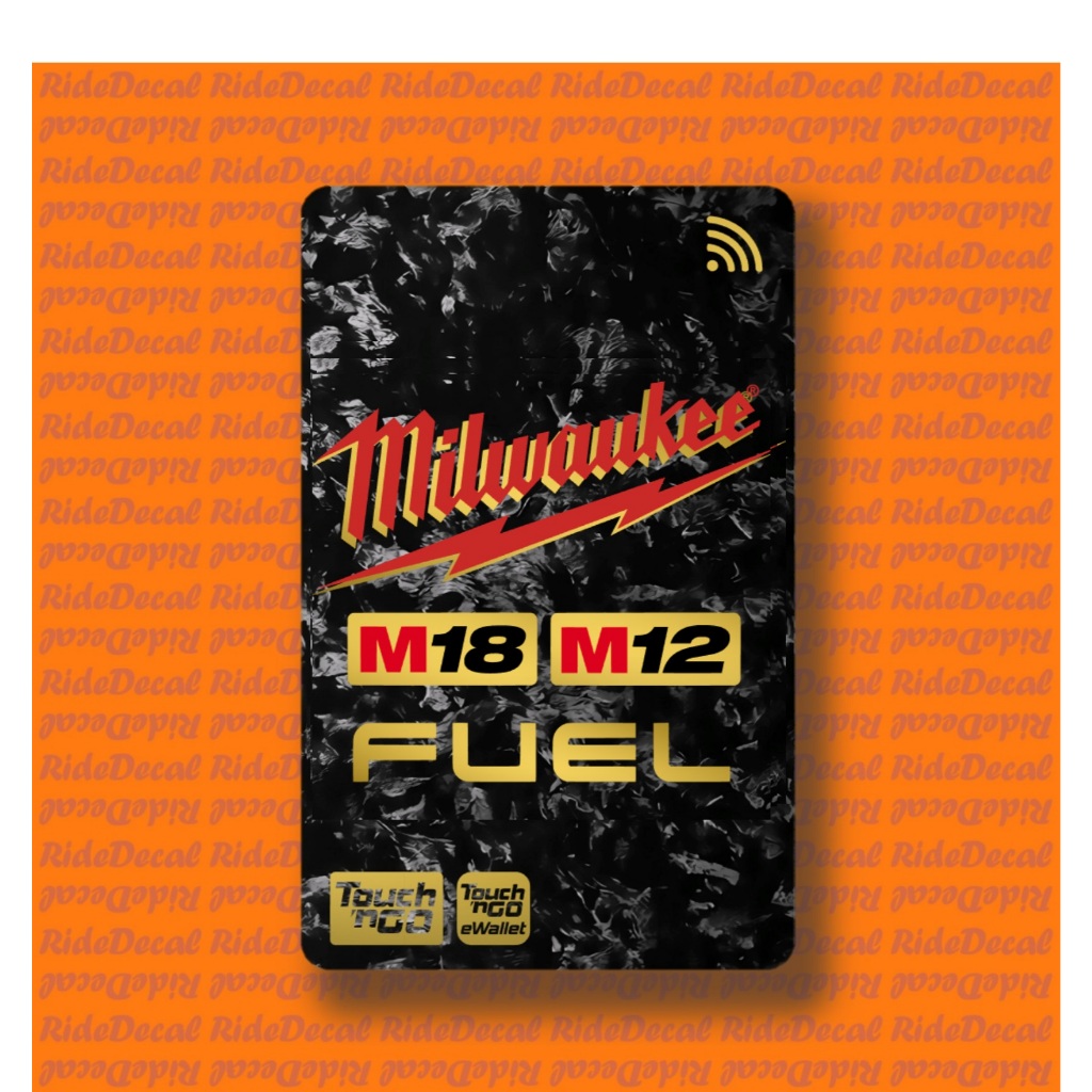 Forged Carbon MILWAUKEE M12 M18 Sticker for T*G TNG Access Card with ...