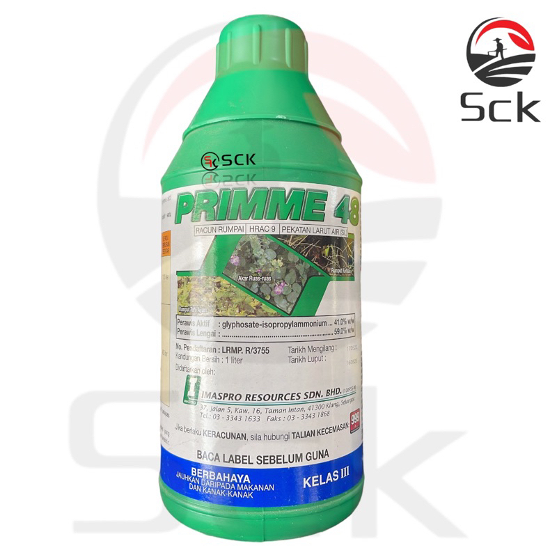 PRIMME 48 1Liter/Herbicide Glyphosate 41%/Racun rumpai&Lalang/Racun ...