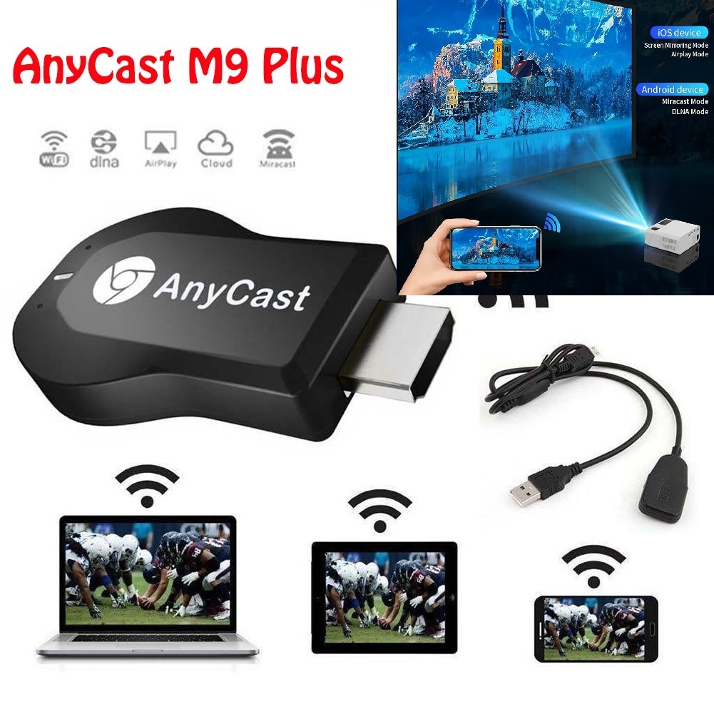 Anycast M9 Plus Wireless Display HDMI Dongle Receiver Adapter ...