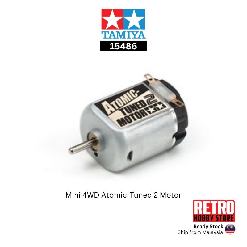 Tamiya 15486 ★ Mini 4WD Atomic-Tuned 2 Motor Single Shaft Engine for S2 ...
