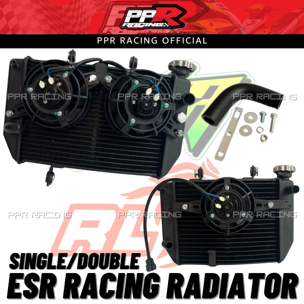 100% ORI ESR MOTOR RADIATOR DOUBLE FAN REDLEO ORIGINAL Y15ZR Y15 V1 V2 ...