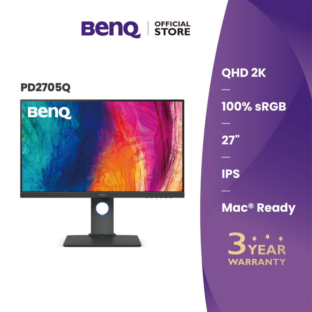 BenQ PD2705Q Mac-Ready Designer Monitor | (27" / IPS / 60Hz / HDMI(v2.0 ...