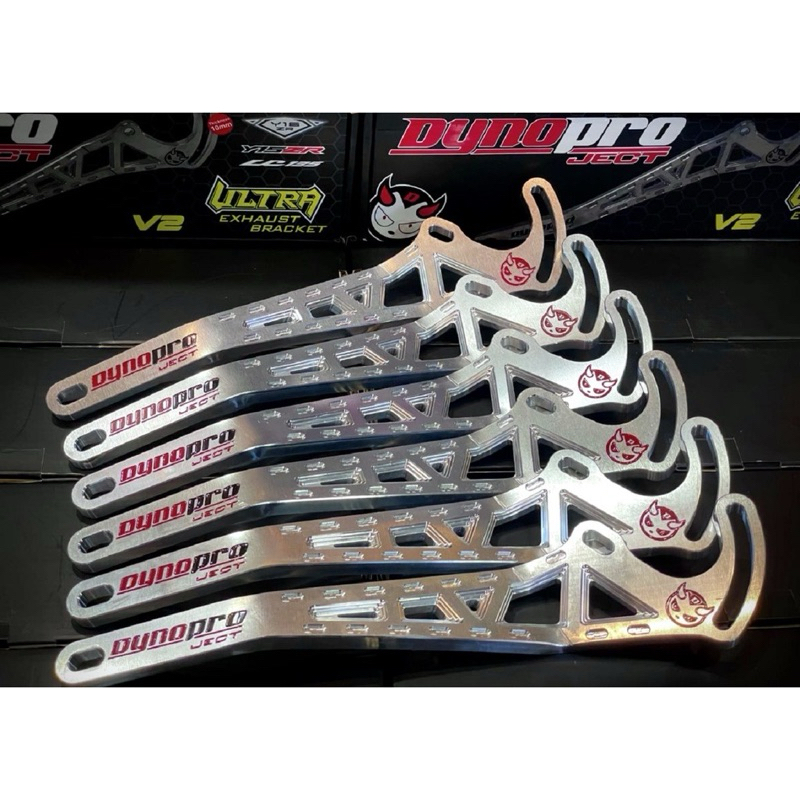 EXHAUST BRACKET V2 & FOOTREST ADJUSTABLE DYNOPROJECT DYNO PRO V2 Y15 ...