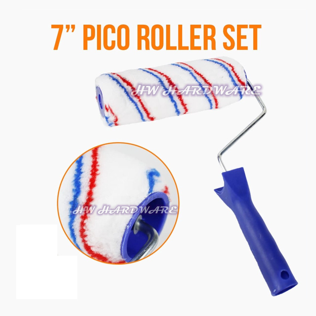 PICO Paint Roller Handle Set 7 Inch Painting Tools Set Paint Roller ...