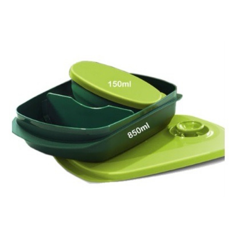 Tupperware divided lunch box with container | Shopee Malaysia