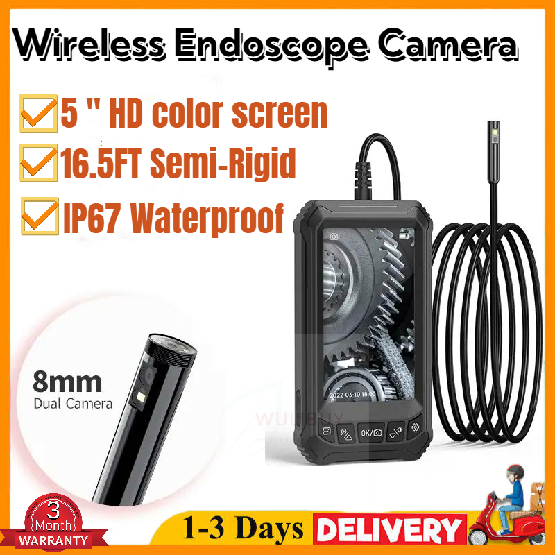 8mm Borescope Camera Wireless WIfi Endoscope HD Inspection Camera IP67 ...