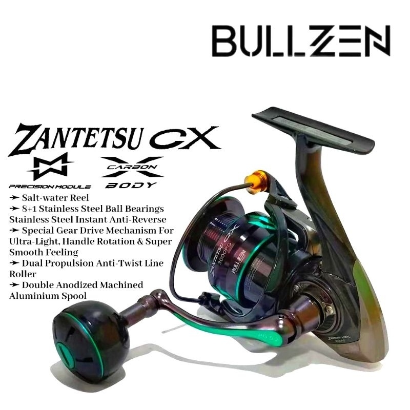 Bullzen Zantetsu Cx Spinning Rell | Shopee Malaysia