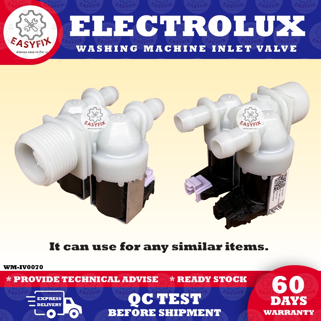 ELECTROLUX FRONT LOAD WASHING MACHINE WATER INLET VALVE (COIL MASUK AIR ...