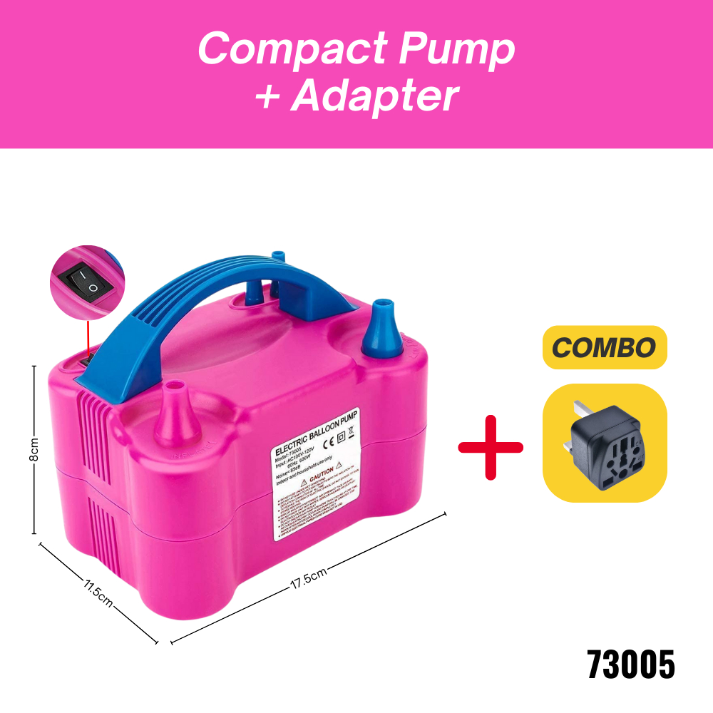73005 Electric Balloon Pump Nozzle Portable Inflator High Speed Air ...