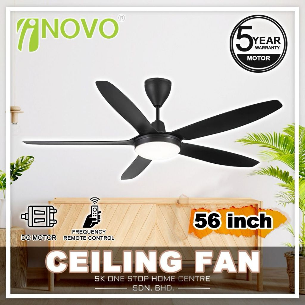 Inovo A1 LED 56” DC Motor Ceiling Fan 8 Speed with Remote Control ...