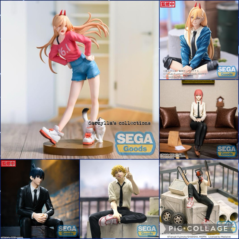 SEGA Chainsaw Man PM Premium Perching Figure Luminasta Chokonose Denji ...