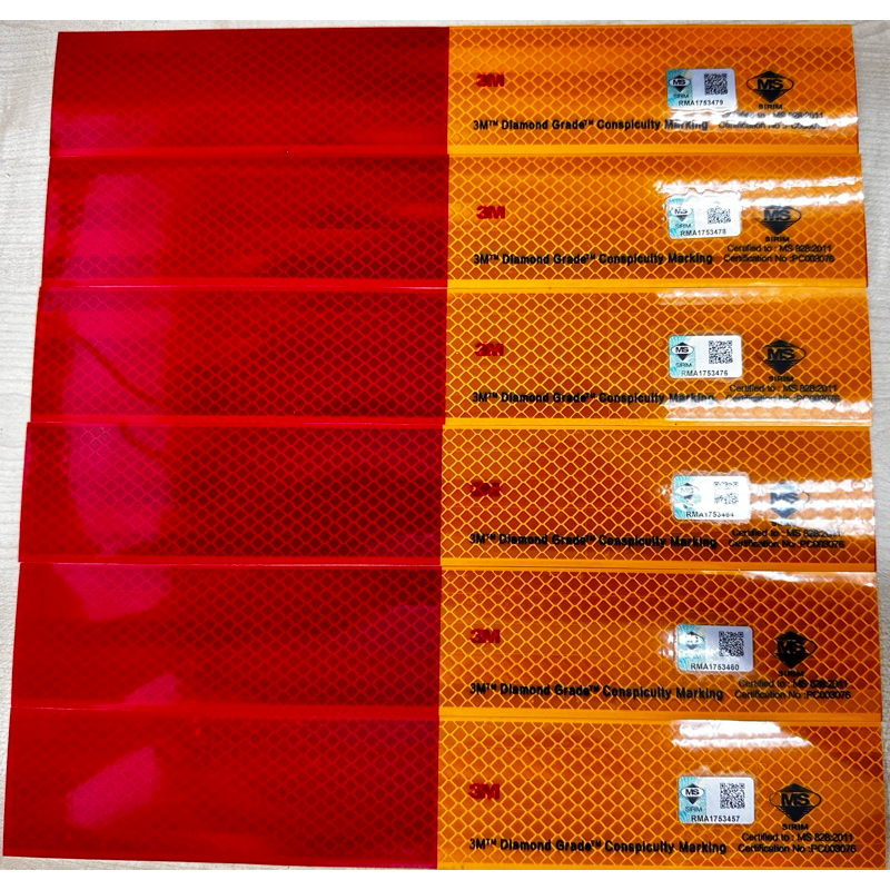 3M sirim lorry side reflective sticker 5cm*30cm/3M sirim refletif ...