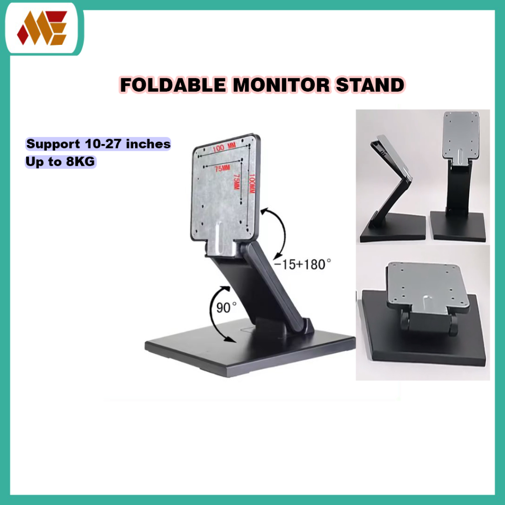 Universal Foldable Monitor Stand VESA Desktop Monitor Support Stand ...